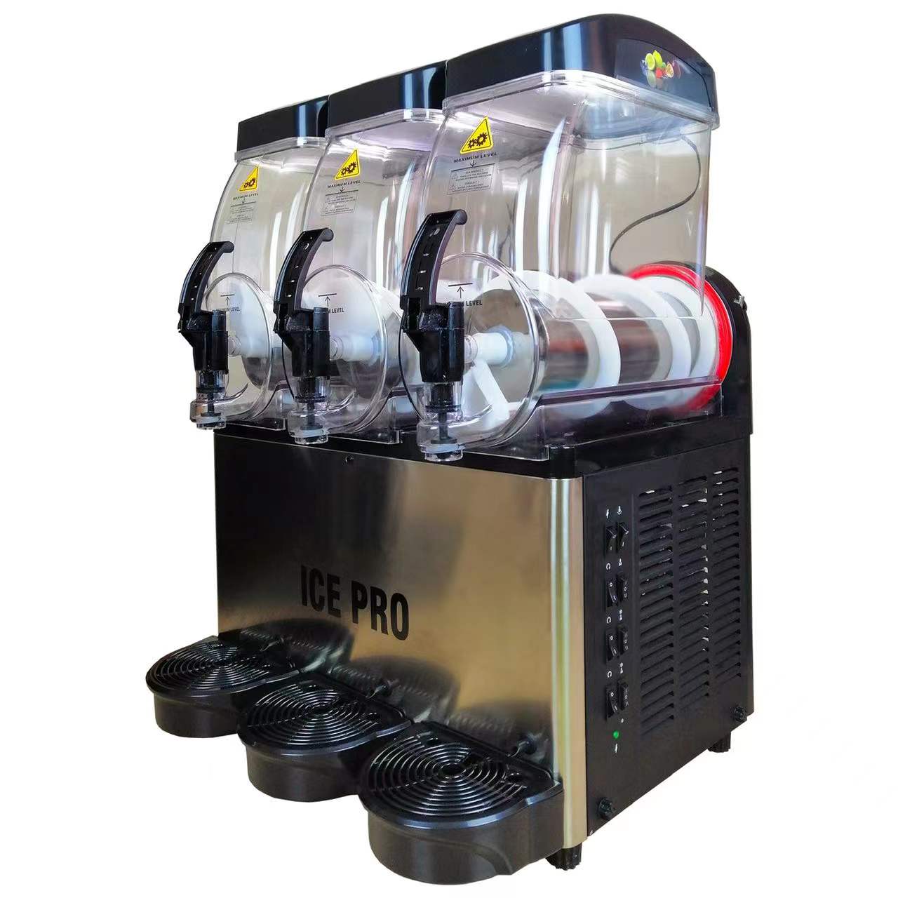 Machine à granita 3x12 litres 1400 Watts | ICE PRO